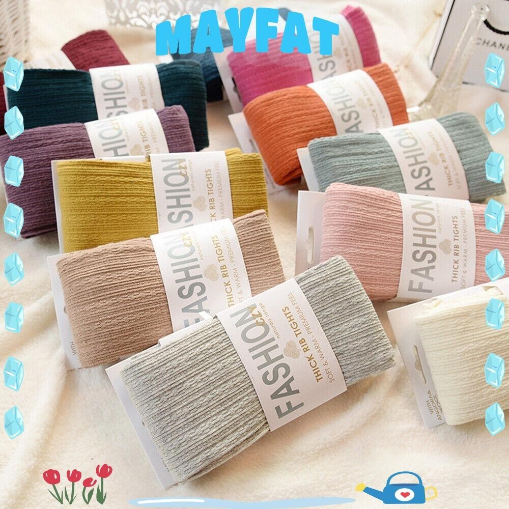 MAYFAT Footed Tights, Yarn Knitted Woolen Tights, Fashion Warm ...