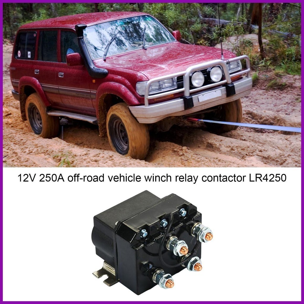 12V Winch Electric Vehicle Winch Relay Winch Contactor Motor Relay ...