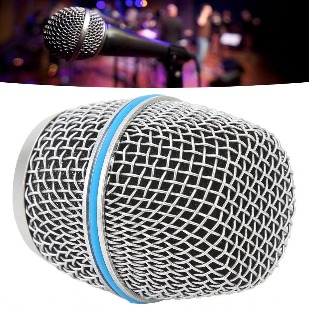 Rubikcube Replacement Mic Ball Head Grilles Stainless Steel Microphone ...