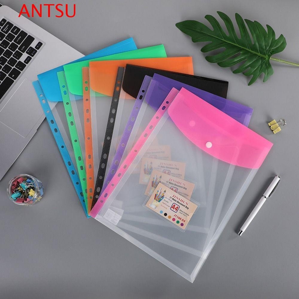 ANTSU A4 Expandable Binder Pocket, Loose Leaf 11 Holes Binder Cash ...