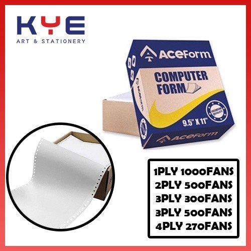 ACEFORM NCR Paper Computer Form Premium Paper 1ply 1000F / 2ply 500F ...