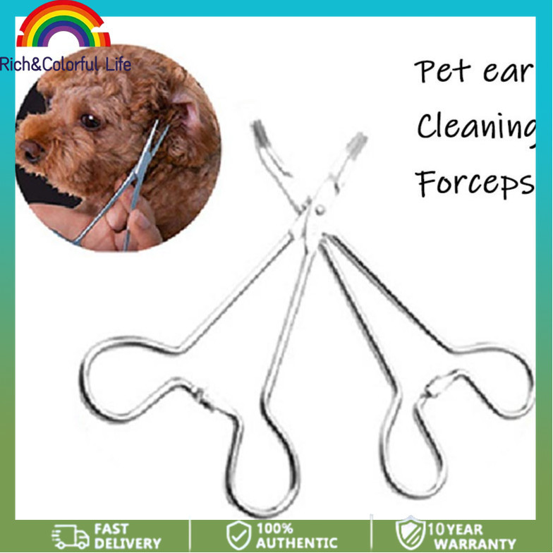 Pet Ear Hair Tweezers Dog Cat Hemostatic Clamp Forceps Pet Hair ...