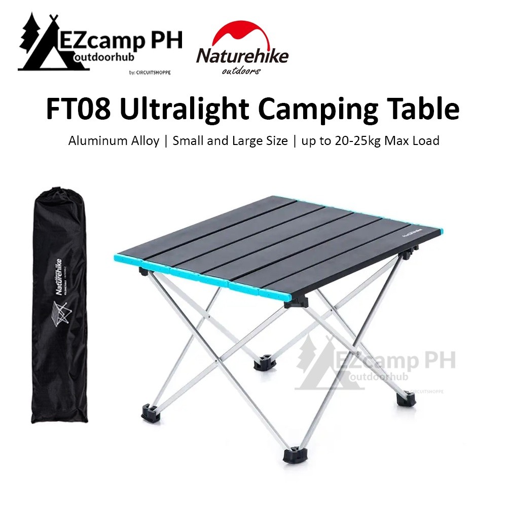 Naturehike FT08 Ultralight Folding Aluminum Camping Hiking Table ...