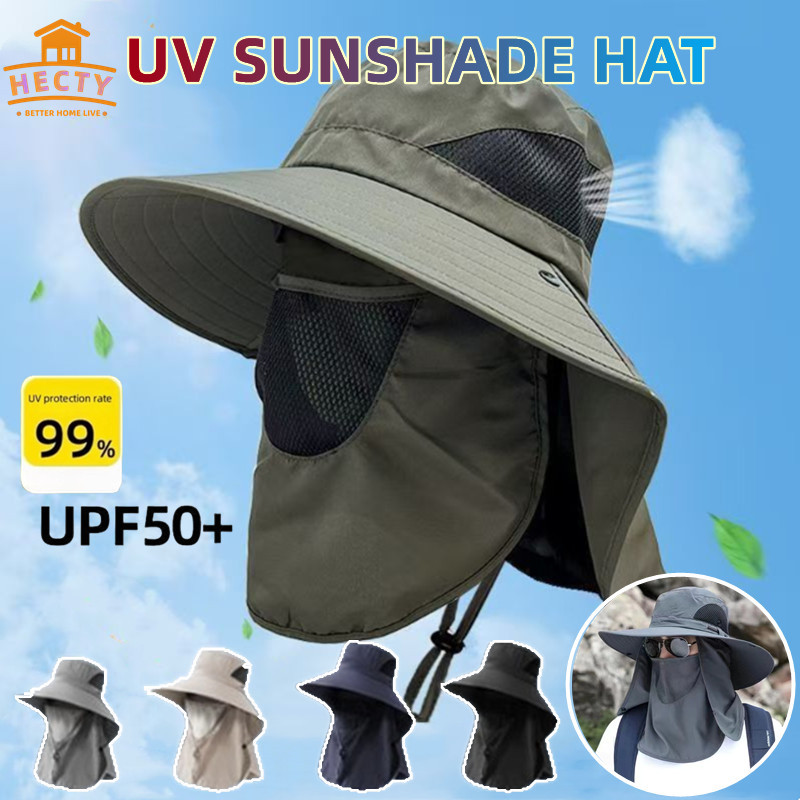 Summer UV Protection Cap Unisex Outdoor Sunshade Hat Fishing Hiking ...