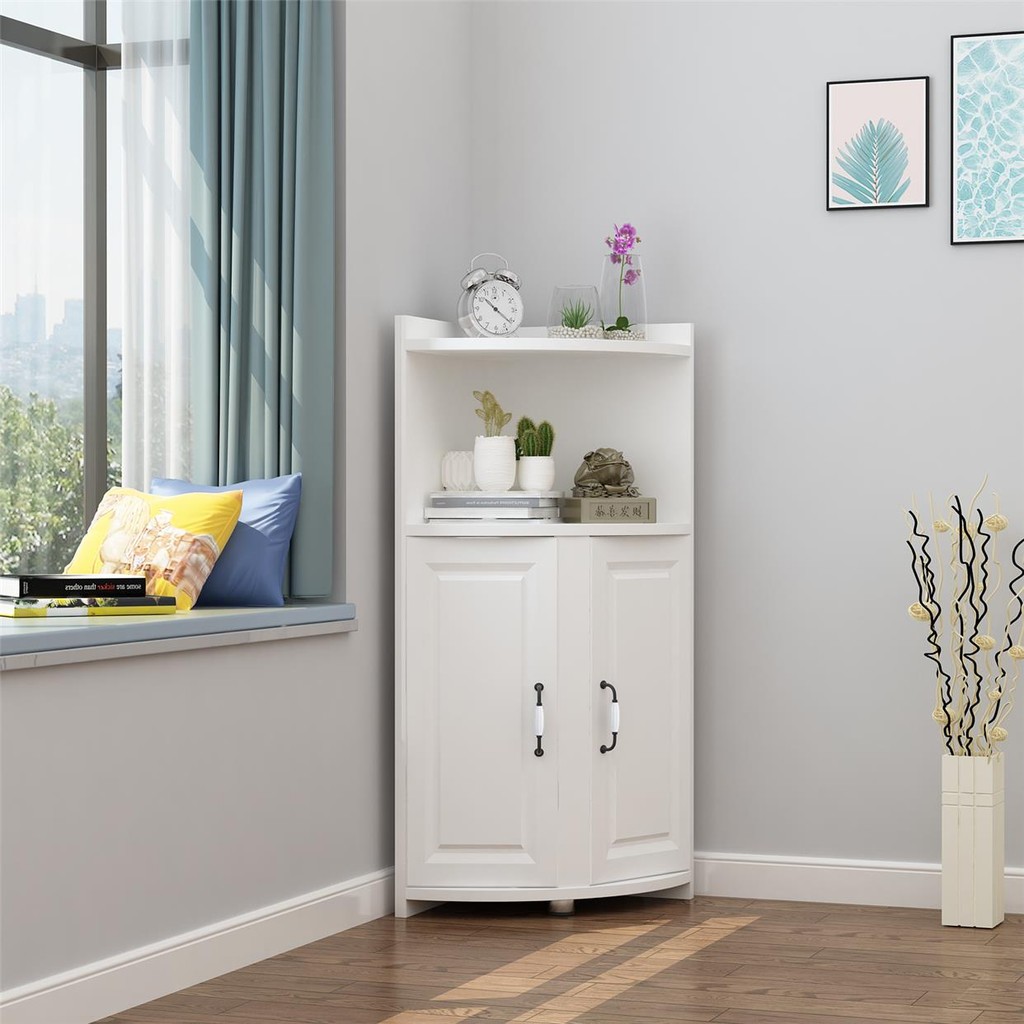 Small Corner Cabinet Wall Corner Triangle Storage Rack Corner Low Side ...