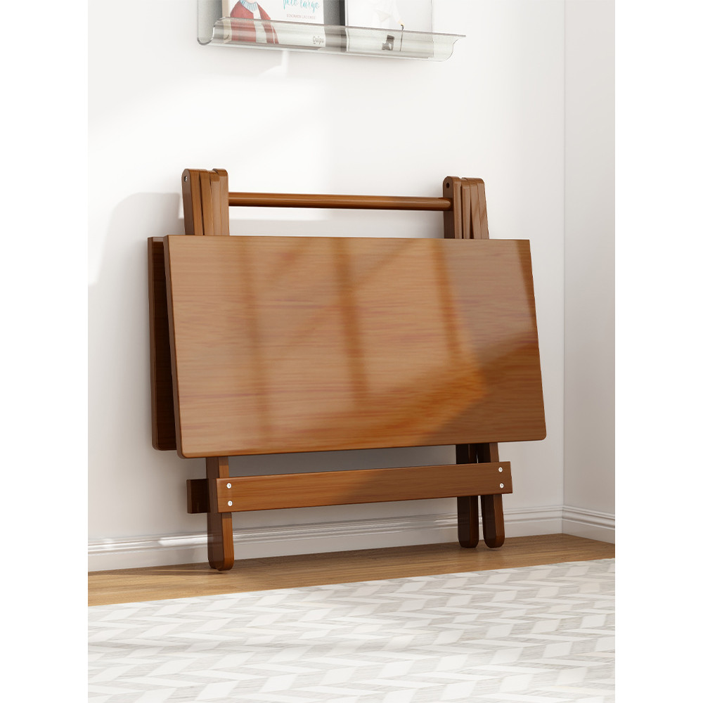 Bamboo Folding Table No Installation Simple Dining Table Study Desk ...