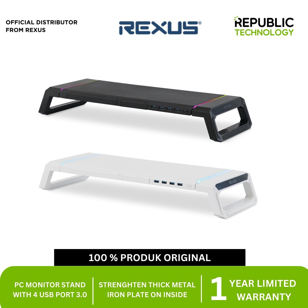 Rexus FP03 FP-03 Trant Gaming Monitor Stand RGB LED | Shopee Philippines