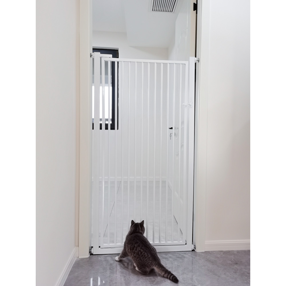 No-Drill Anti-Cat Door Barrier Pet Fence Cat Jump-Proof Guardrail ...