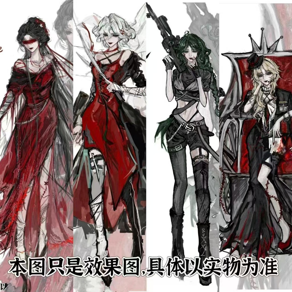 Identity V Fan-Made Hand-Drawn Acrylic Standee Set - Red Lady, Grace ...
