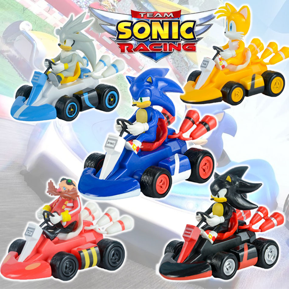 Sonic the Hedgehog Pull Back Car Hedgehog Shadow Tails Rouge the Bat ...