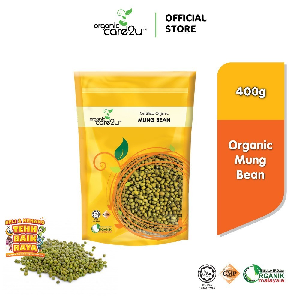Organic Care2u Organic Mung Bean (400g) | Shopee Philippines
