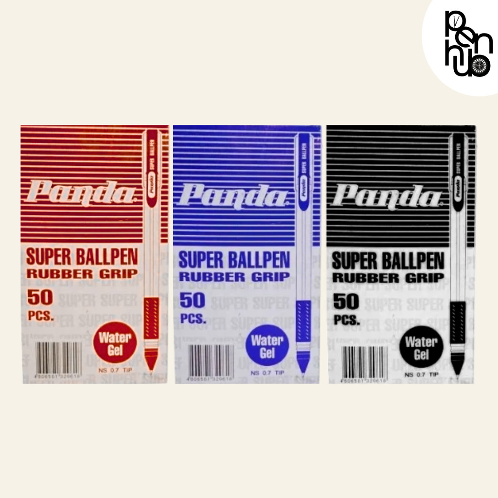 PANDA Super Ballpen Rubber Grip Per Box 50's - Penhub | Shopee Philippines