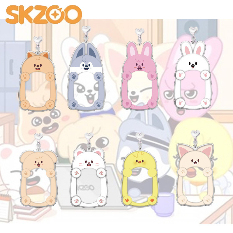 STRAYKIDS Photocard Holder Stray Kids Acrylic Cartoon Photo Frame Key ...