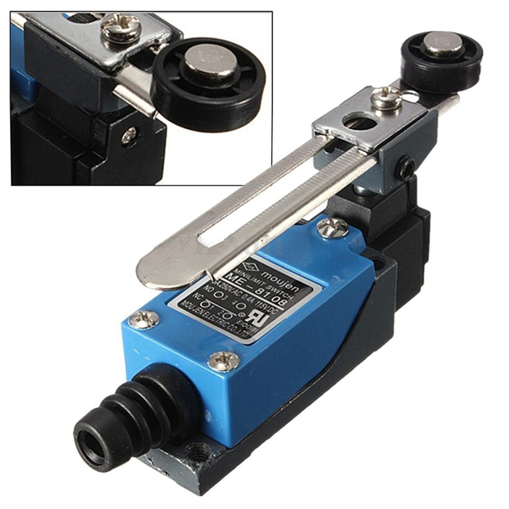 ME-8108 Momentary Limit Switch Travel Switch Adjustable Roller Lever Arm Limit Switch NC-NO CNC ...