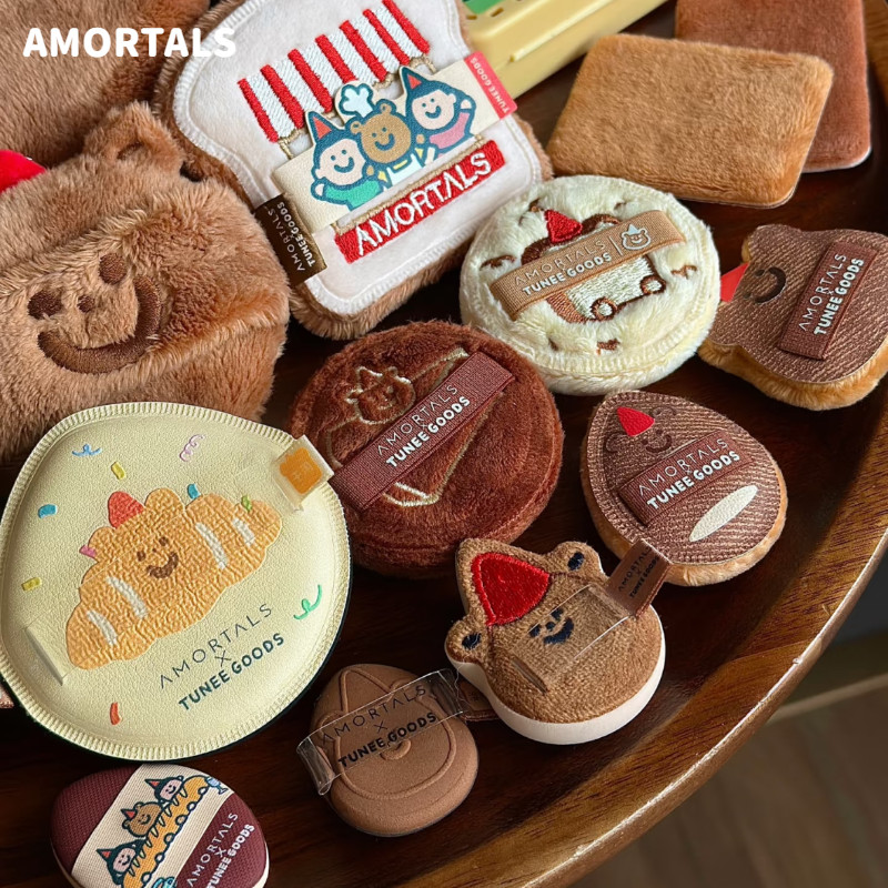 AMORTALS Powder Puff TUNEE GOODS Bread Series Soft Air Cushion Cute ...