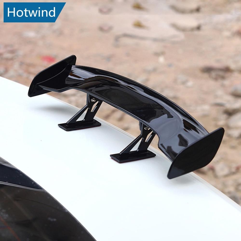 HW 1Pc Universal Car Mini Tail Wing Carbon Fiber Look Mini Modified ...