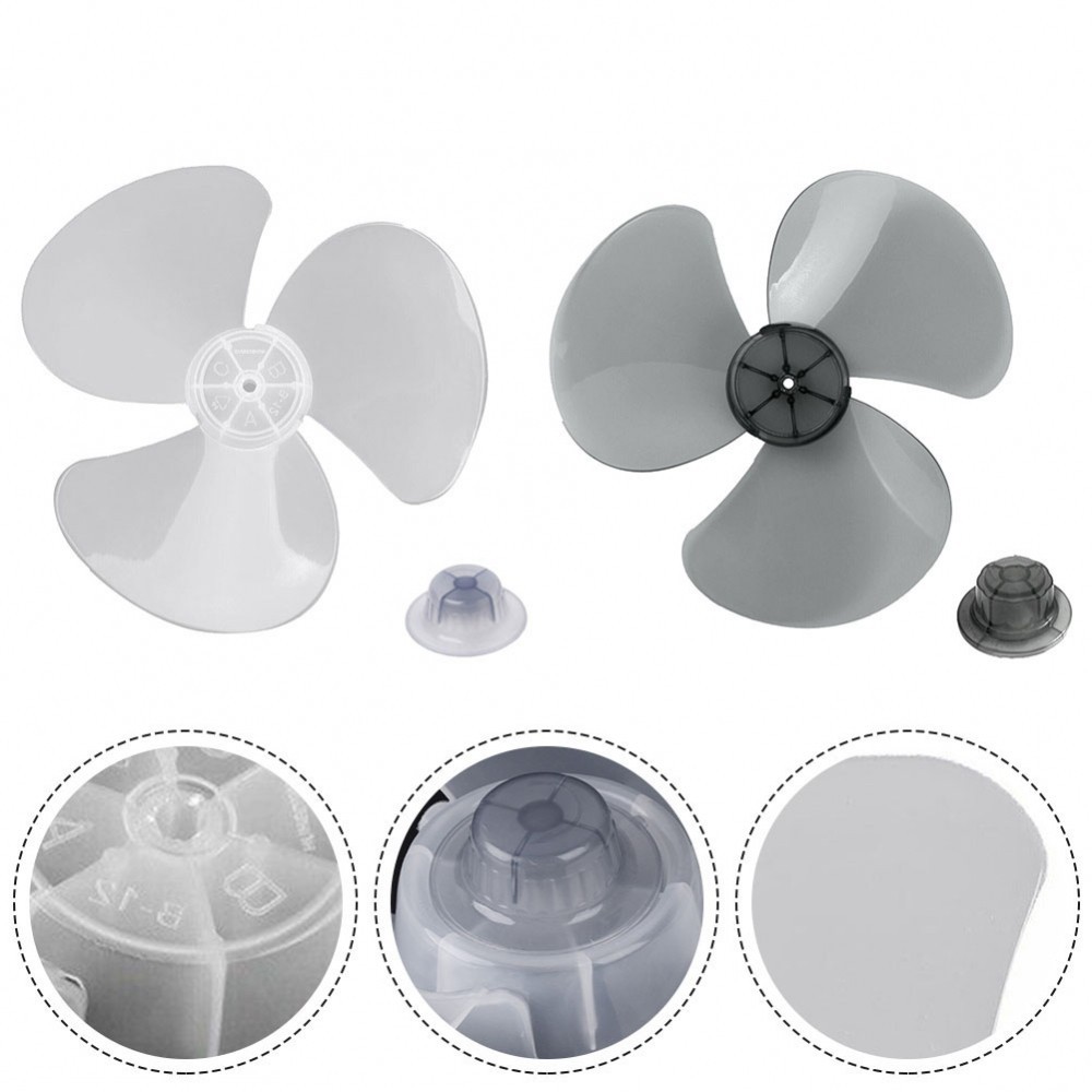 Low Noise 16 Plastic Fan Blade Suitable for Stand/Desk Fans Easy to ...