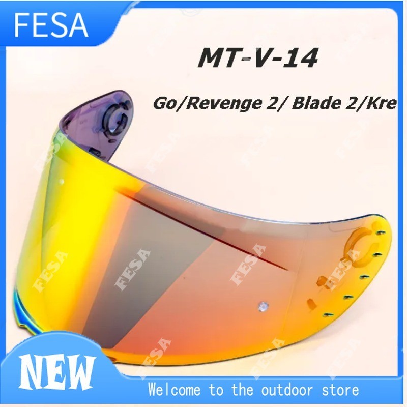 MT-V-14 Helmet Visor for MT Motorcycle Helmet Only for Model RAPID ...