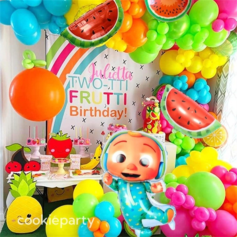 Cocomelon Balloons Cartoon Blue JOJO Mini Watermelon Birthday ...