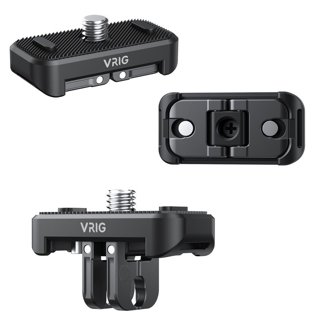3-in-1 Quick Release Adapter for Insta360 X4 with DJI-AC and 1/4" Screw ...