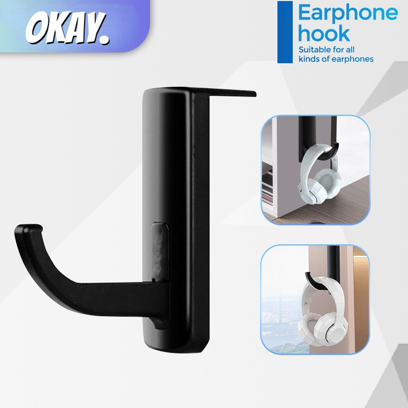 2pcs Headphones' Stand Universal Headphone Headset Hanger Wall Hook PC ...