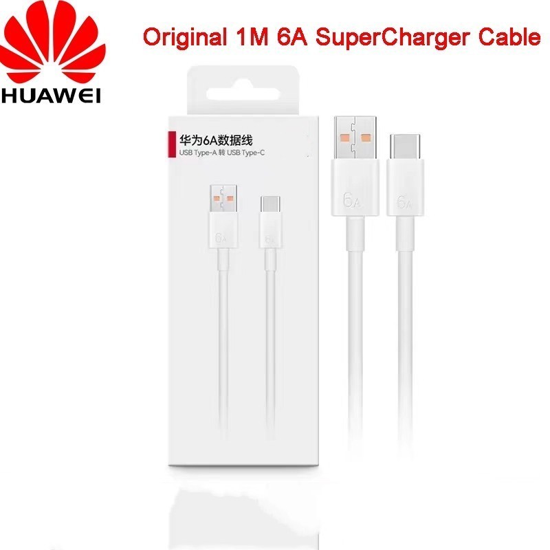 Original HUAWEI 6A Fast Charing Cable Support 66W/88W/100W Supercharger USB Type c Cable For ...