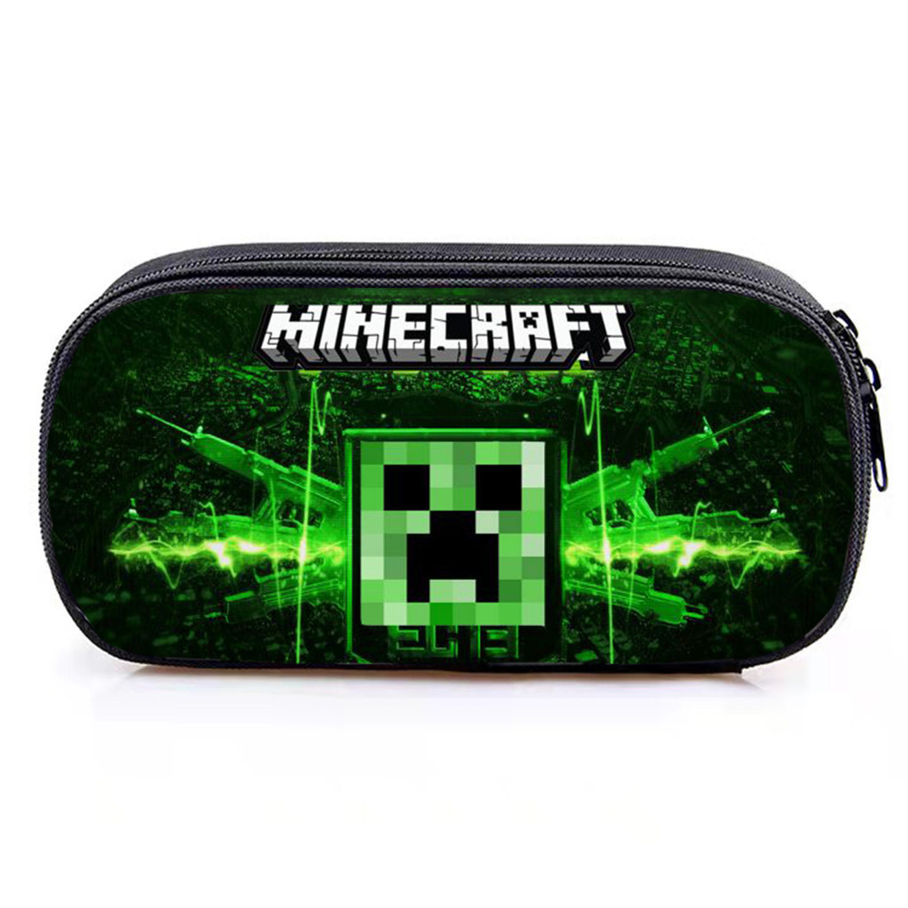 Minecraft pencil case cartoon stationery bag for student | Shopee ...