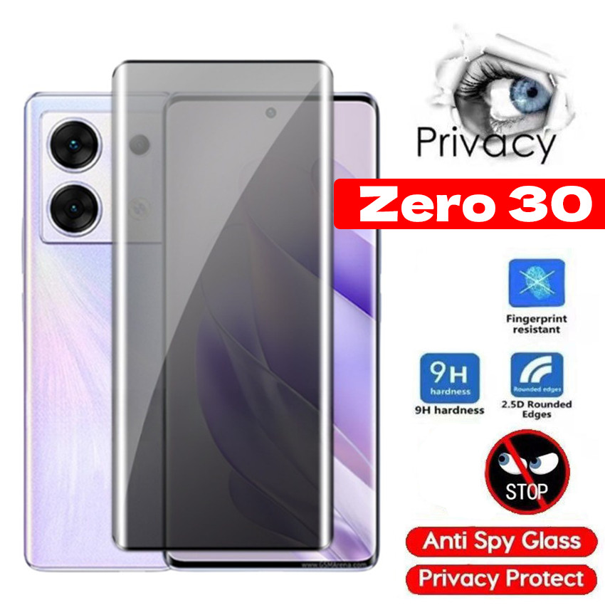For infinix Zero30 40 Ultra 4G 5G 2024 Anti peeping Curved Private Tempered Glass Screen ...