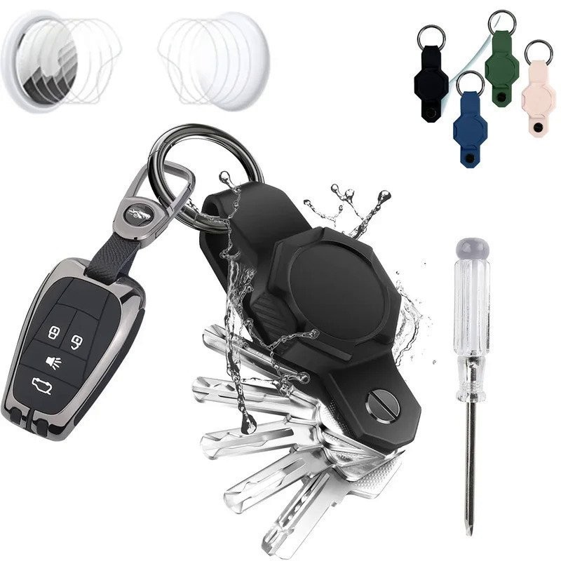 Waterproof Key Organizer for Air Tag, Compact Key Holder for Airtag ...