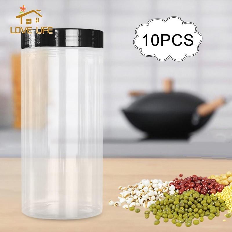 [Whfashion] 10x Slime Container Rage Food Storage Pet Jar for Travel ...