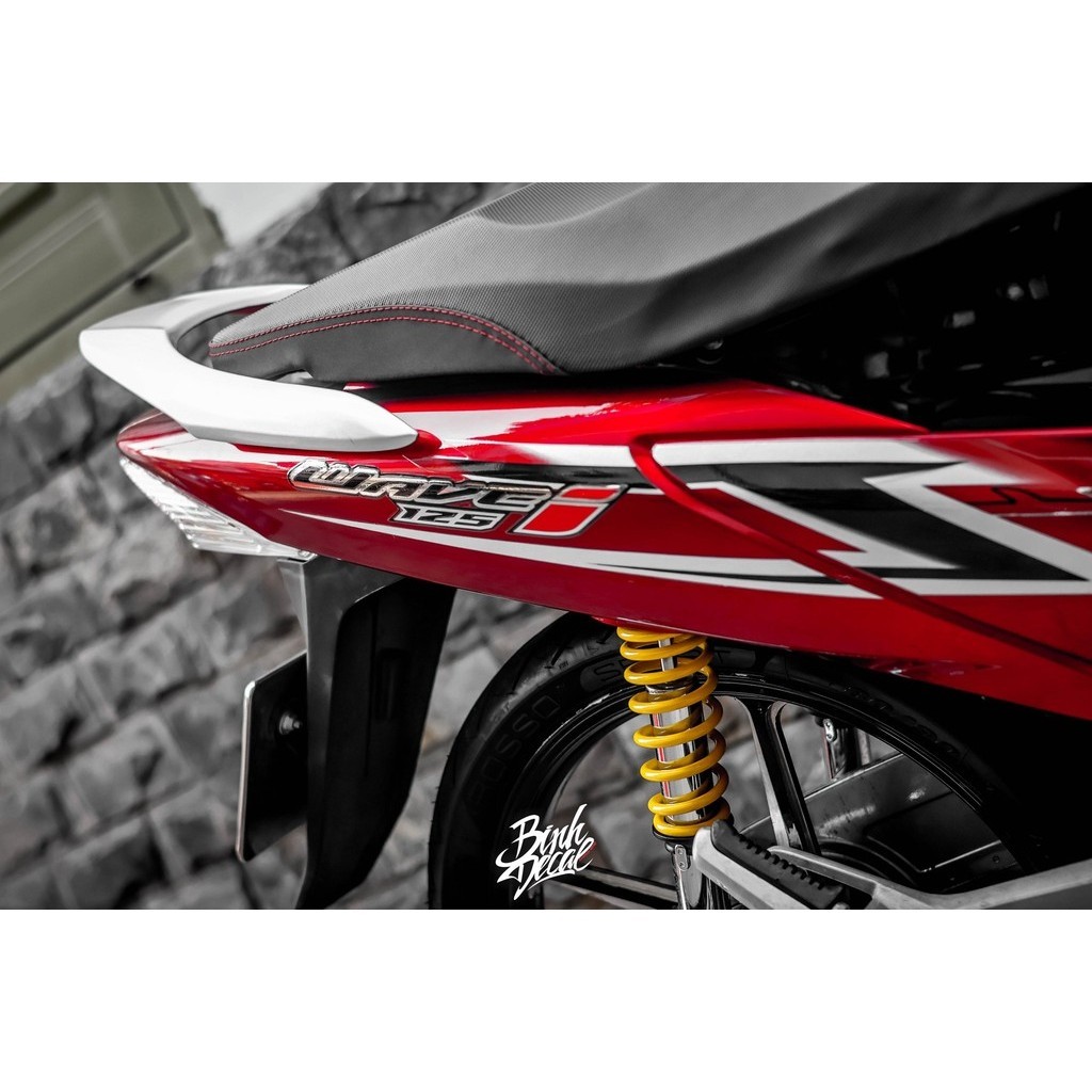 Wave 125i Future Neo red white black removable stamp HOT 2025 | Shopee ...