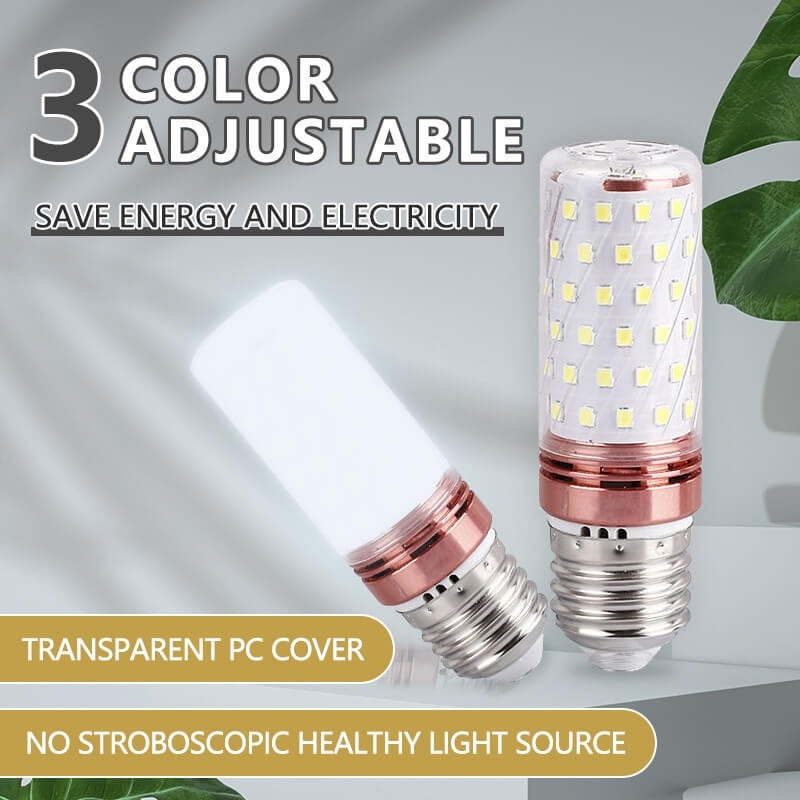 12W TriColor Corn Bulb Chandelier Ultralight Super High Brightness E27 ...