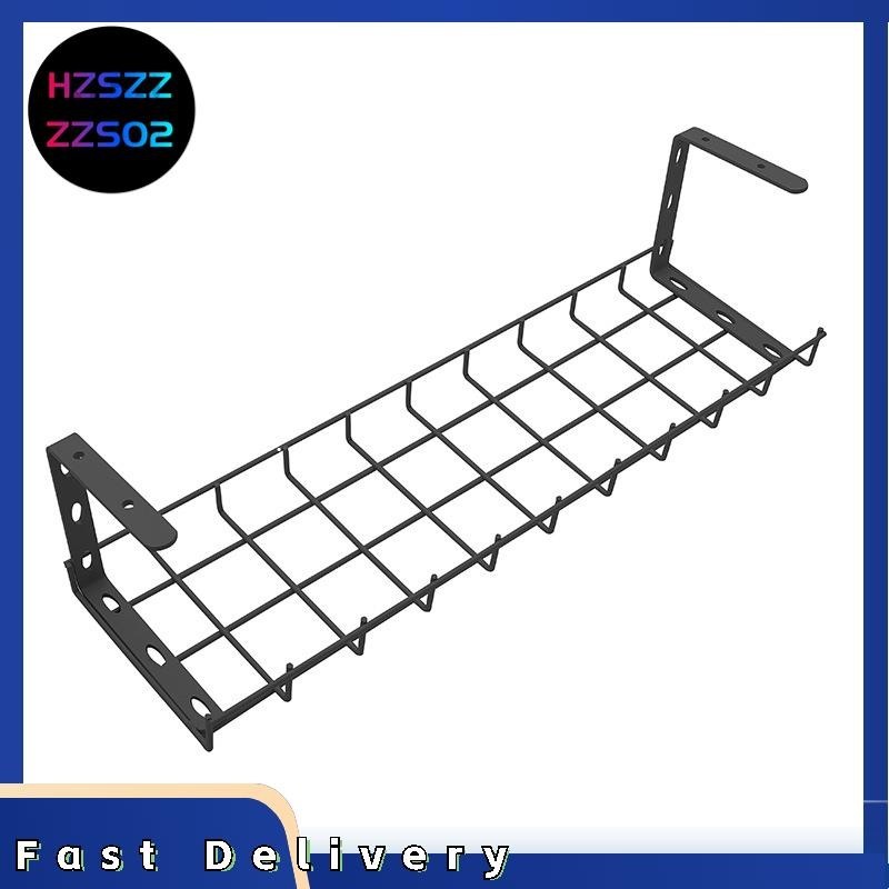 【Hzszzzzs02】1 Pcs Under Desk Wire Storage Rack Under Desk Go Line Board ...