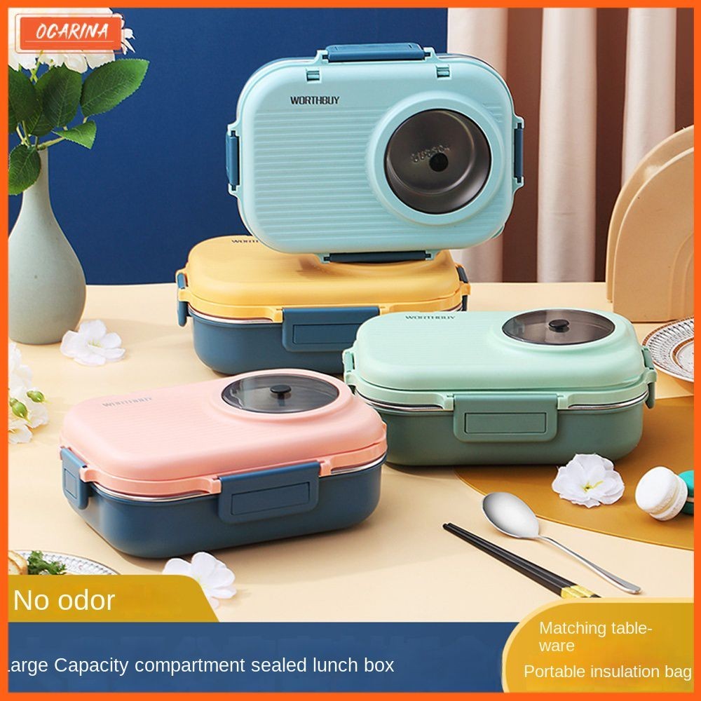 304 Stainless Steel Insulated Lunch Box Students Carry Lunch Box ...