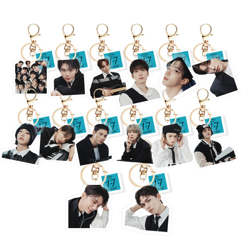 Seventeen Acrylic Key Chain 17 is Right Here Album Transparent Keyring ...