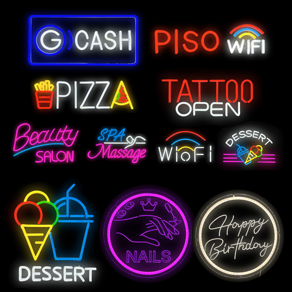 【UNOLUX】Shop Signage Spa Massage Beauty Salon Nails Tattoo WIFI Sign ...