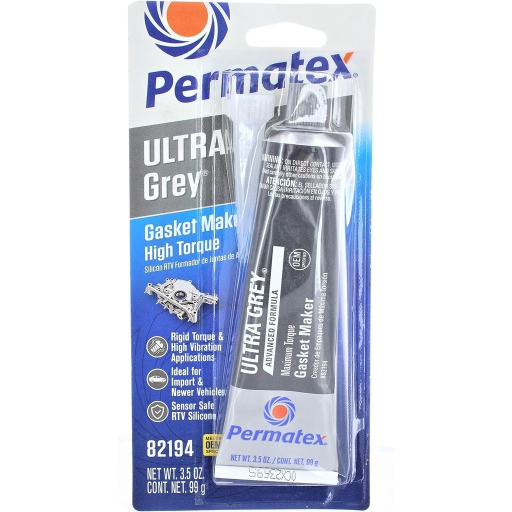 Permatex Ultra Grey Gasket Maker High Torque 82194 (99g) | Shopee ...