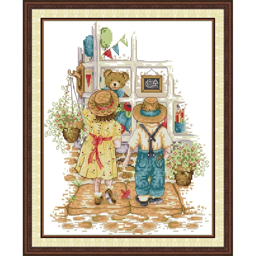 Joy Sunday Cross Stitch Ktis DMC Threads CroStitch Set DIY Needlework ...