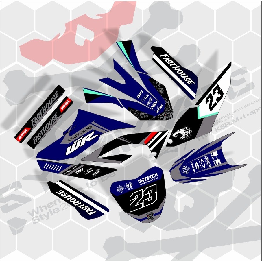 Decal/sticker WR155/ klx BF/ CRF 150L/D'Tracker/klx Gordon/ full body ...