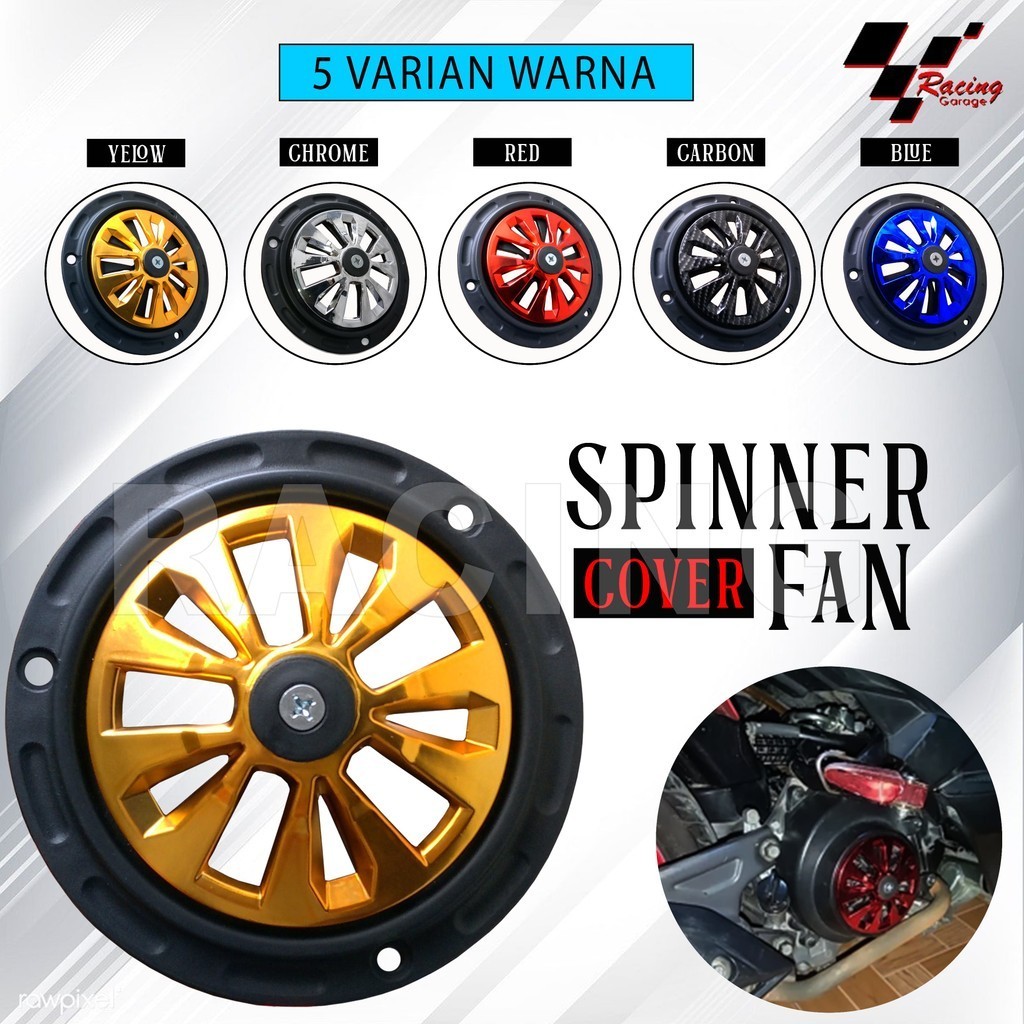 MESIN UNIVERSAL AUTOMATIC MOTORCYCLE FAN SPINNER ENGINE COVER PRIMAVERA ...