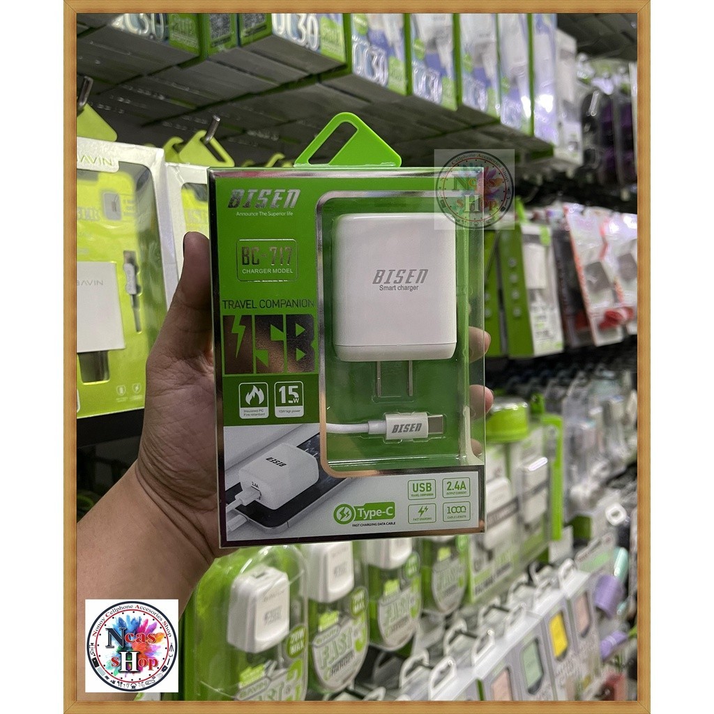 BISEN BC-717 Travel Fast Charger Support Flash Charging For Android ...