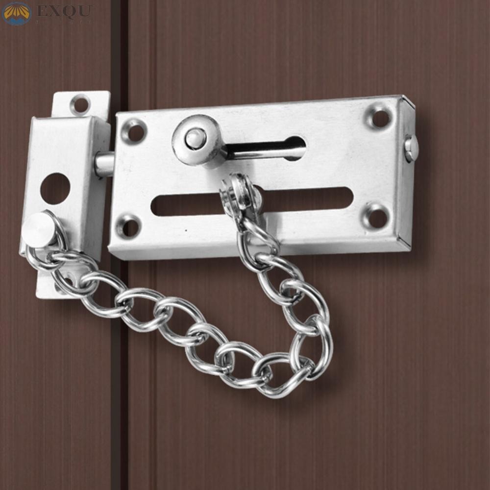 Heavy Duty Door Chain With Lock Bolt Main Security Latch Stainless ...