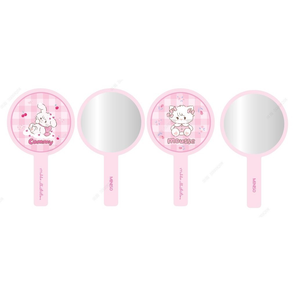 MINISO MIKKO Collection Large Round Handheld Mirror | Shopee Philippines