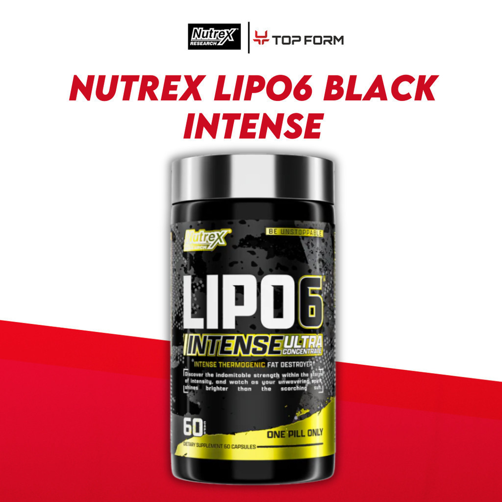 Nutrex Lipo 6 Black Intense Ultra Concentrate - 60 Caps | Shopee ...