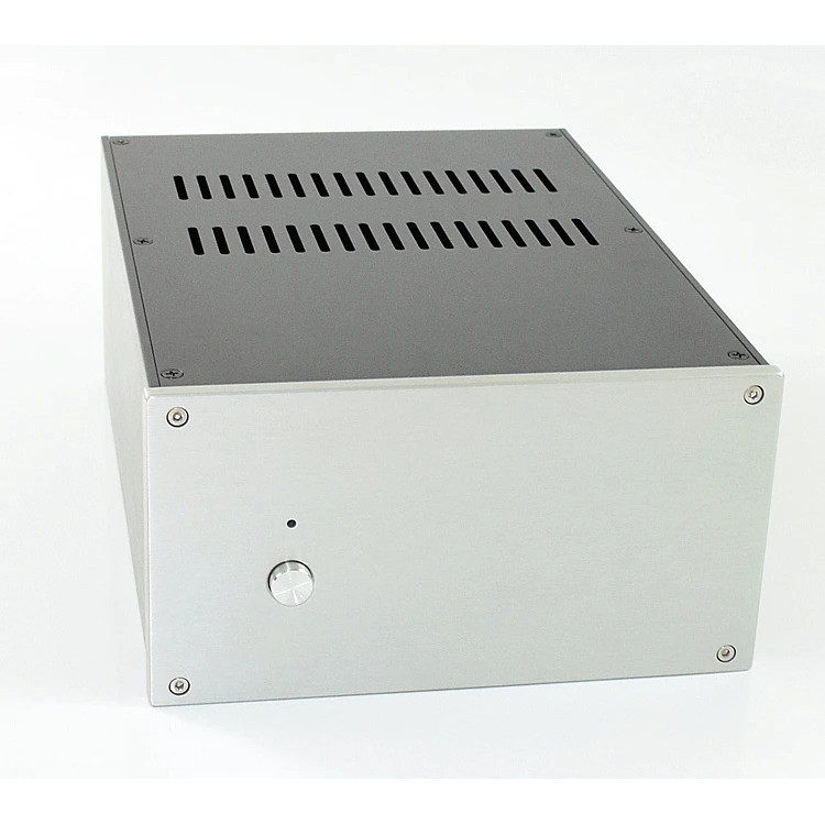 D308 W220 H120 Anodize WA124 Aluminum Pure Rear Chassis Preamp Decoder Case Preamplifier Tube ...