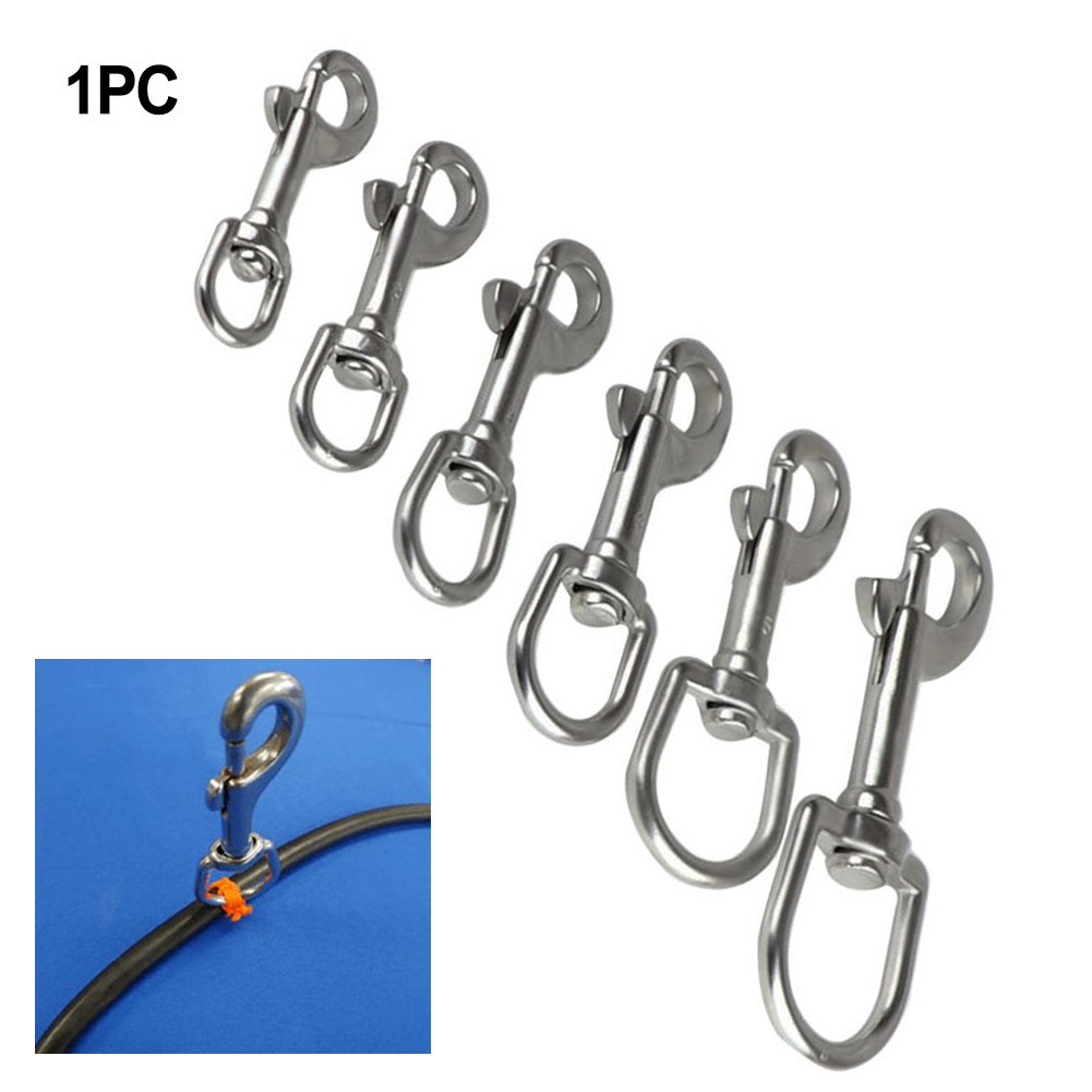 Dependable Stainless Steel Swivel Eye Bolt Snap Hook for Scuba Diving ...