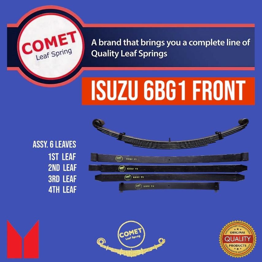 Leaf Spring for Isuzu 6BG1 Front 6 Leaves (Molye) | Shopee Philippines
