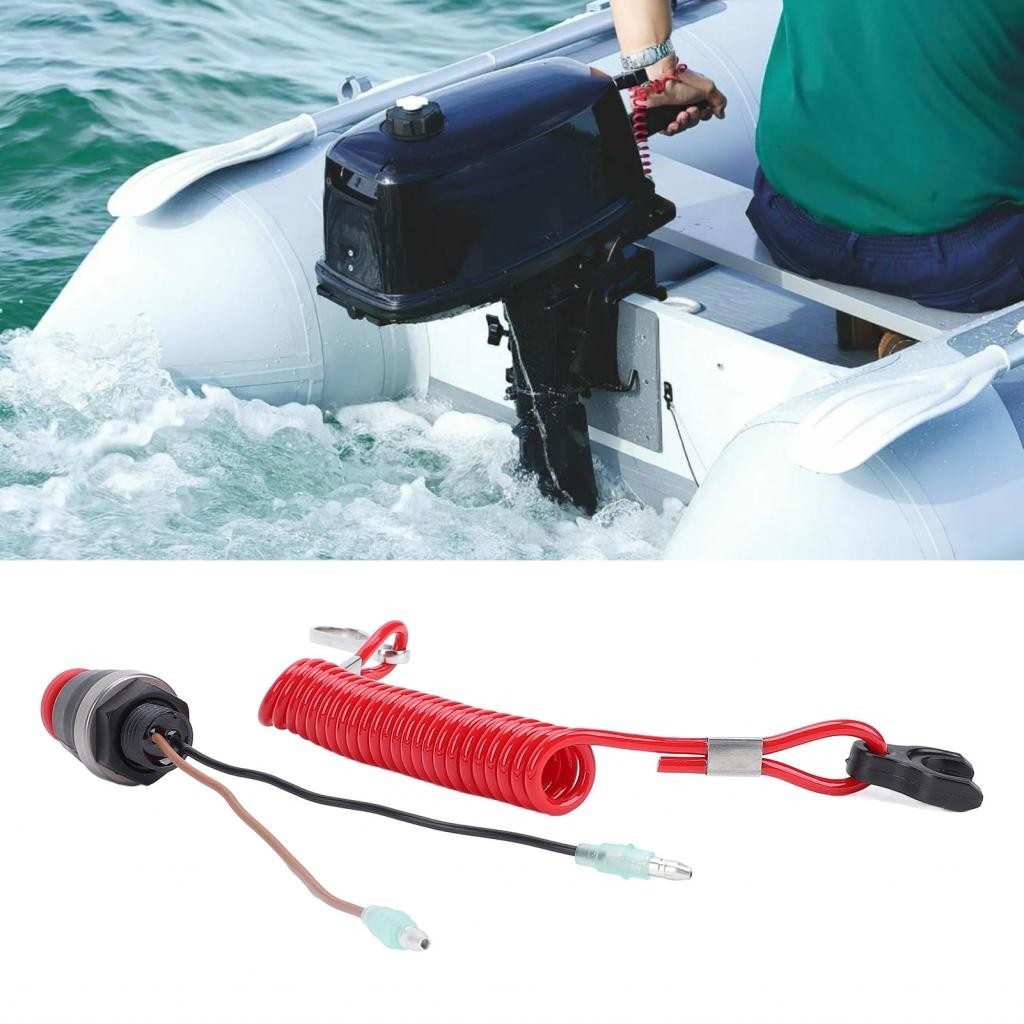 Yohooo Outboard Safety Stop Switch Lanyard Metal Alloy Direct Fit ...