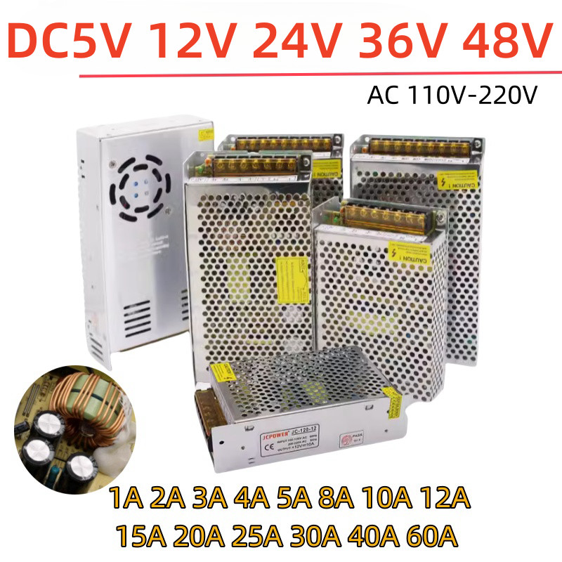 Switching Power Supply AC110V-220V To DC5V 12V 24V 36V 48V 5A 10A 20A ...