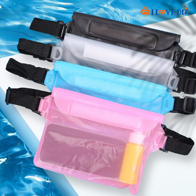 3 Layers High Waterproof Sealing Swimming Bag - PVC Beach Drifting ...